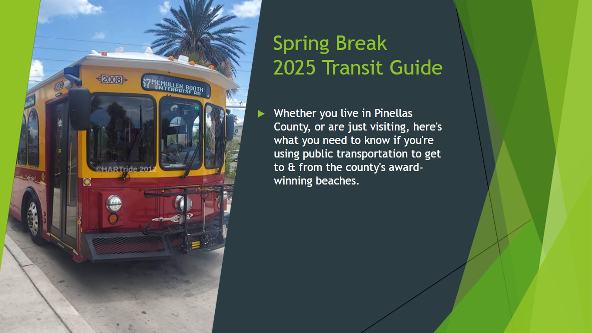 Getting Around Pinellas During Spring Break 2025 – The Global Transit ...